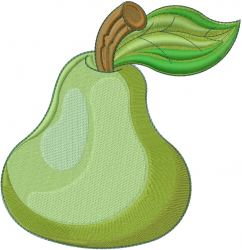 Pear Embroidery Design | EmbroideryDesigns.com
