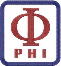 Greek Alphabet Phi Embroidery Design | EmbroideryDesigns.com
