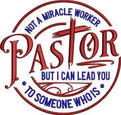 Pastor Embroidery Design | EmbroideryDesigns.com