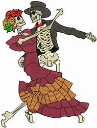 Couple Dancing Embroidery Design | EmbroideryDesigns.com