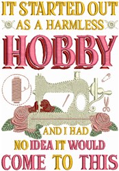 Harmless Hobby Embroidery Design | EmbroideryDesigns.com