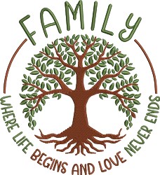 Family Embroidery Design | EmbroideryDesigns.com