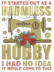 Harmless Hobby Embroidery Design | EmbroideryDesigns.com