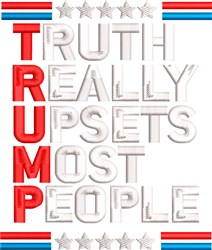 Trump Embroidery Design | EmbroideryDesigns.com