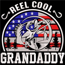 Reel Cool Grandaddy Embroidery Design | EmbroideryDesigns.com