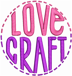 Love Craft Embroidery Design | EmbroideryDesigns.com