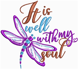 It Is Well Embroidery Design | EmbroideryDesigns.com
