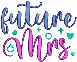 Future Mrs Embroidery Design | EmbroideryDesigns.com