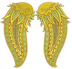 Fancy Wings Embroidery Design | EmbroideryDesigns.com