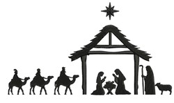 Nativity Scene Embroidery Design | EmbroideryDesigns.com
