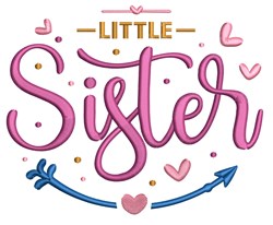 Little Sister Embroidery Design | EmbroideryDesigns.com