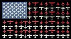 American Planes Flag Embroidery Design | EmbroideryDesigns.com