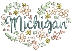 Michigan Embroidery Design | EmbroideryDesigns.com