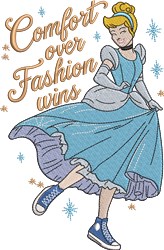 Comfort Over Fashion Embroidery Design | EmbroideryDesigns.com
