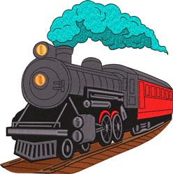 Steam Engine Embroidery Design | EmbroideryDesigns.com