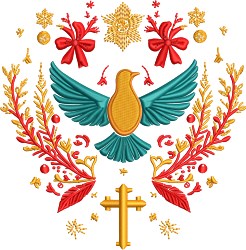 Christian Symbols Embroidery Design | EmbroideryDesigns.com