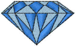 Diamond Gemstone Embroidery Design | EmbroideryDesigns.com