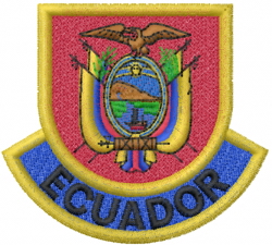 Ecuador Crest Embroidery Design | EmbroideryDesigns.com