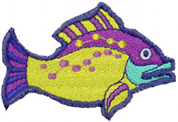 CARTOON FISH Embroidery Design | EmbroideryDesigns.com