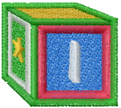 I Baby Block Embroidery Design | EmbroideryDesigns.com