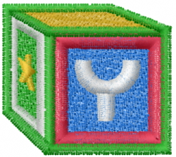 Y Baby Block Embroidery Design | EmbroideryDesigns.com