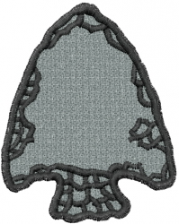 Filled Arrowhead Embroidery Design | EmbroideryDesigns.com
