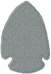 Filled Arrowhead Embroidery Design | EmbroideryDesigns.com