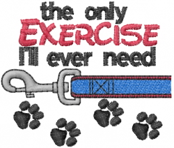 Exercise Embroidery Design | EmbroideryDesigns.com