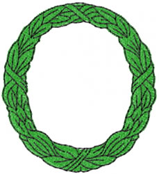 WREATH Embroidery Design | EmbroideryDesigns.com