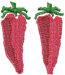 Jalapeno Peppers Embroidery Design | EmbroideryDesigns.com