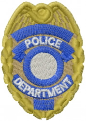 POLICE BADGE Embroidery Design | EmbroideryDesigns.com