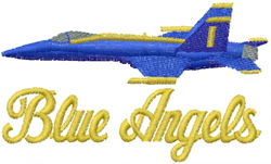 BLUE ANGELS Embroidery Design | EmbroideryDesigns.com