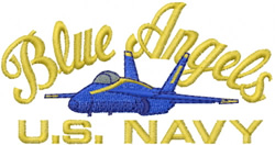 BLUE ANGELS Embroidery Design | EmbroideryDesigns.com
