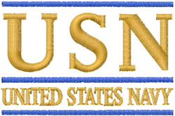 US NAVY Embroidery Design | EmbroideryDesigns.com