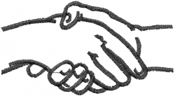 Handshake Embroidery Design | EmbroideryDesigns.com