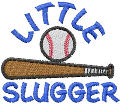 Little Slugger Embroidery Design | EmbroideryDesigns.com