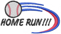 Home Run Embroidery Design | EmbroideryDesigns.com