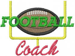 Football Coach Embroidery Design | EmbroideryDesigns.com