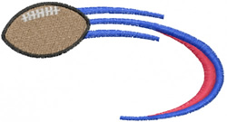 Football Swoosh Embroidery Design | EmbroideryDesigns.com