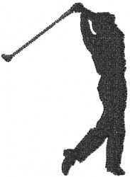 GOLFER Embroidery Design | EmbroideryDesigns.com