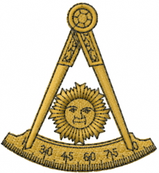 Mason Past Master Embroidery Design | EmbroideryDesigns.com