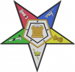 Eastern Star Logo Embroidery Design | EmbroideryDesigns.com
