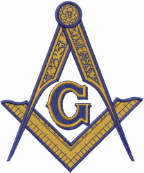 Masonic Compass Embroidery Design | EmbroideryDesigns.com