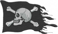 Large Jolly Roger Embroidery Design | EmbroideryDesigns.com