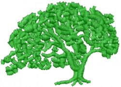 Oak Tree Embroidery Design | EmbroideryDesigns.com
