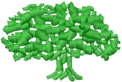 Oak Tree Embroidery Design | EmbroideryDesigns.com