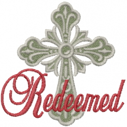 Redeemed Embroidery Design | EmbroideryDesigns.com