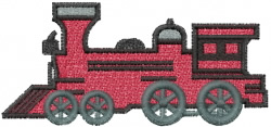TRAIN ENGINE Embroidery Design | EmbroideryDesigns.com