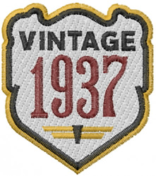 Vintage 1937 Embroidery Design | EmbroideryDesigns.com