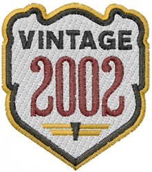 Vintage 2002 Embroidery Design | EmbroideryDesigns.com